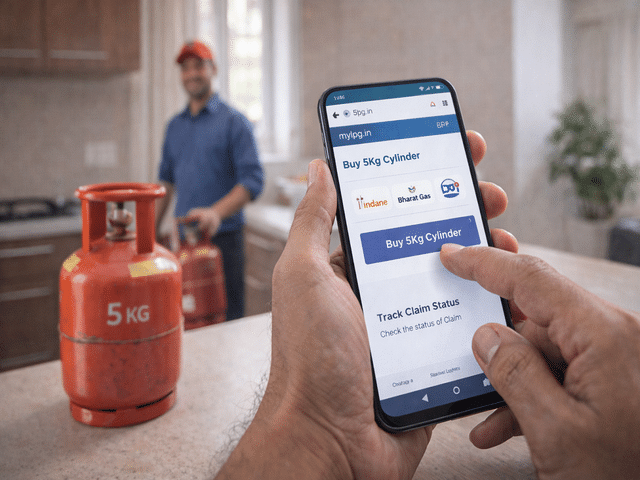 5kg 'Chhotu' LPG Cylinder: Not Available Nearby? Book It Online from ...