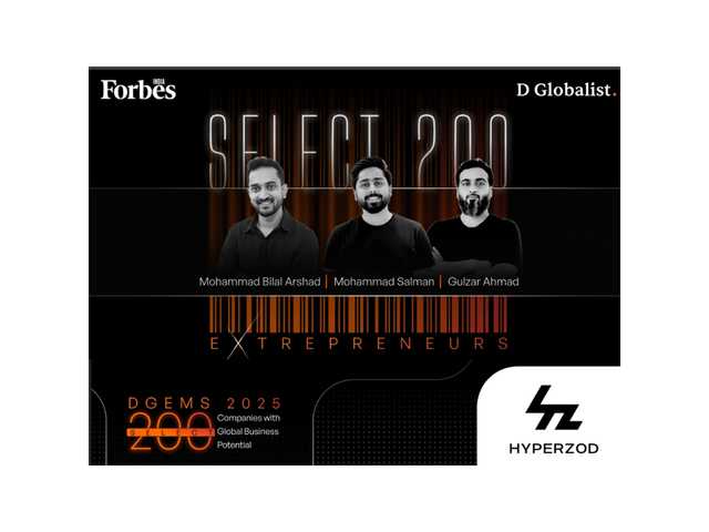 Hyperzod Recognized in Forbes India DGEMS 2025 Select 200