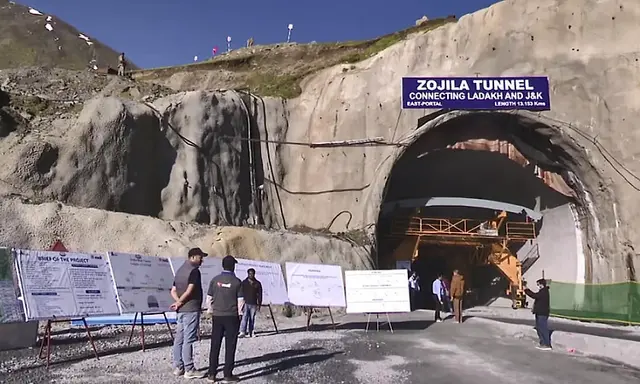 Zojila tunnel breakthrough: Last 2.5 metres blasted through as all ...